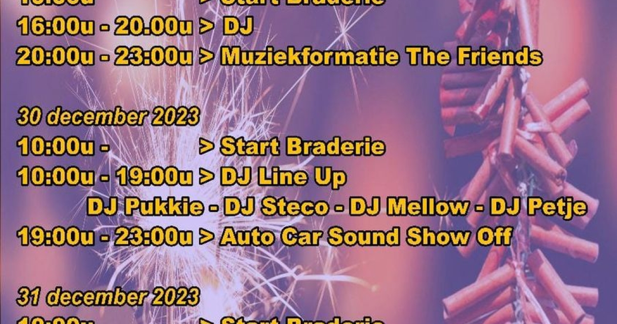 Het programma van de Tap Yari Fesa - Nickerie | Suriname Nieuws Centrale