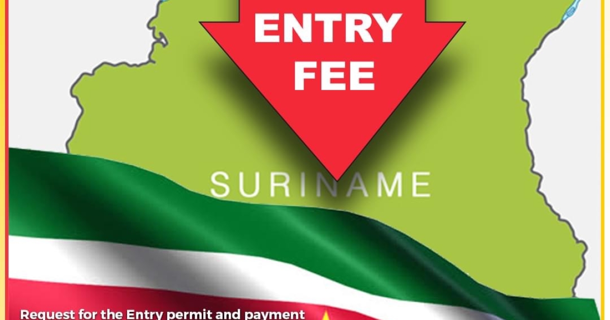 Per 1 okt Entry Fee voucher voor vertrek aanschaffen | Suriname Nieuws ...