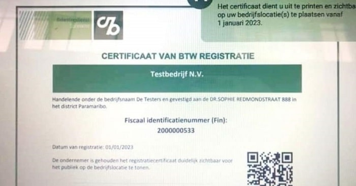 PRODUCTAFNAME VOORLOPIG GELIJK NA INVOERING BTW | Suriname Nieuws Centrale