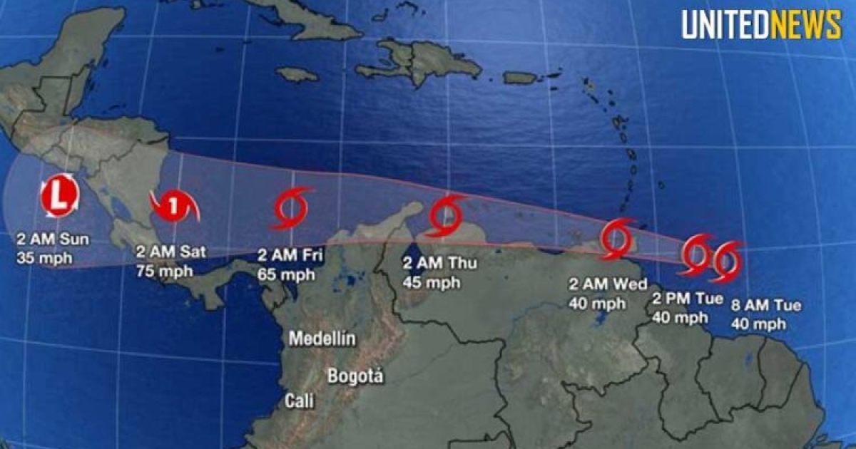 ARUBA, BONAIRE EN CURAÇAO MAKEN ZICH OP VOOR TROPISCHE STORM | Suriname ...