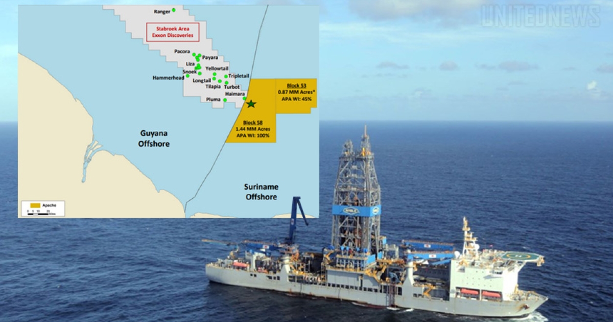 ONDERZOEK GESTART NAAR OLIEMAATSCHAPPIJ APACHE | Suriname Nieuws Centrale