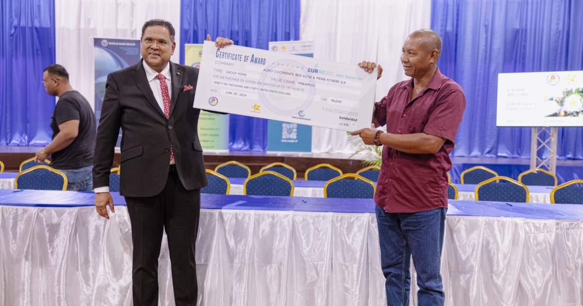 President Santokhi: “MKMO’s zijn de ruggengraat van onze economie ...