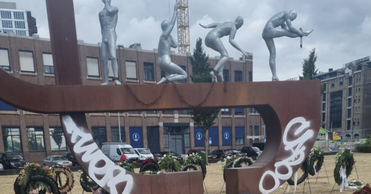 Slavernijmonument Rotterdam beklad, maar wat staat er? | Suriname Nieuws Centrale