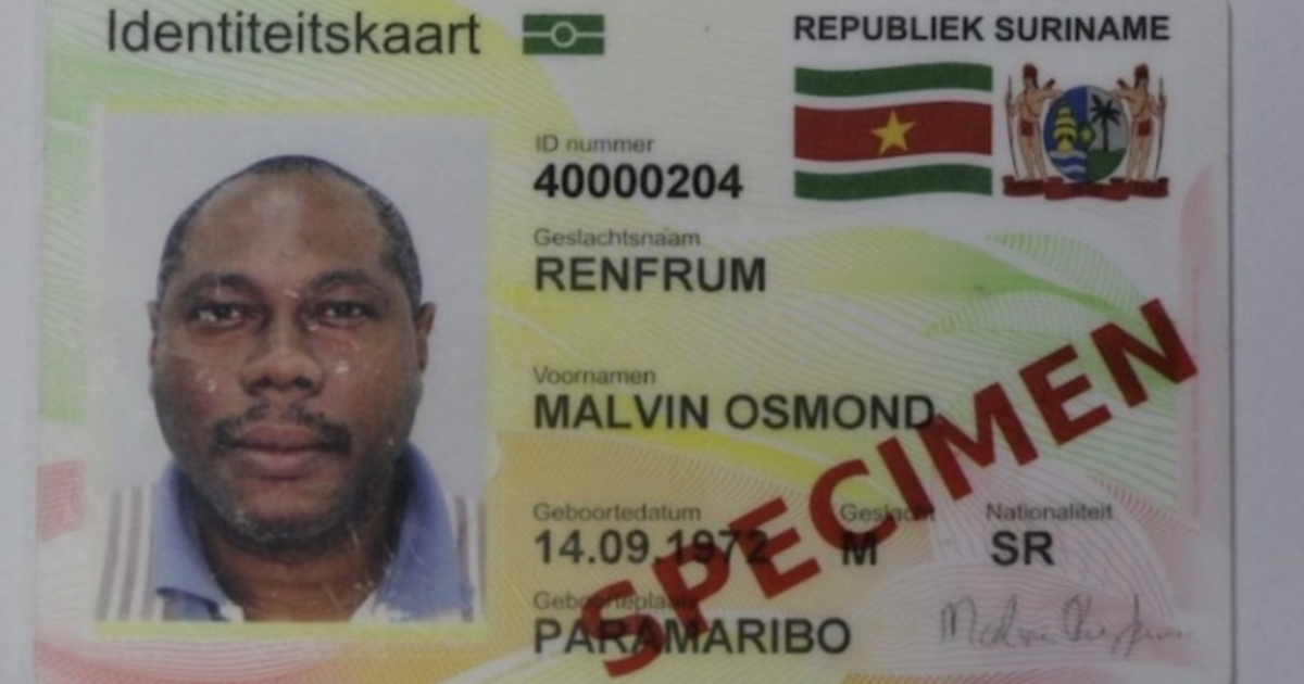 4000 e-ID-kaarten nog niet afgehaald | Suriname Nieuws Centrale