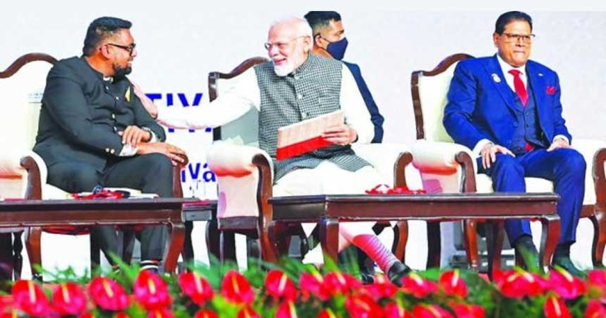 PRESIDENT ALI ONTVANGT HOOGSTE EER VAN INDIA VOOR LEDEN DIASPORA ...