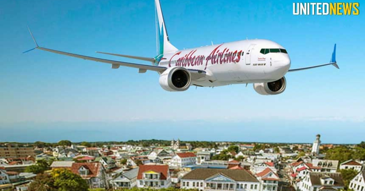 CARIBBEAN AIRLINES START NIEUWE DIRECTE VLUCHT VAN GUYANA NAAR SURINAME ...